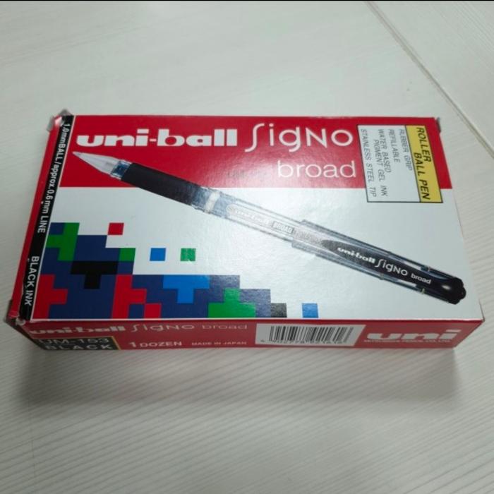 Jual pulpen uniball signo broad 1.0 pen uni ball signo pigment ink ...