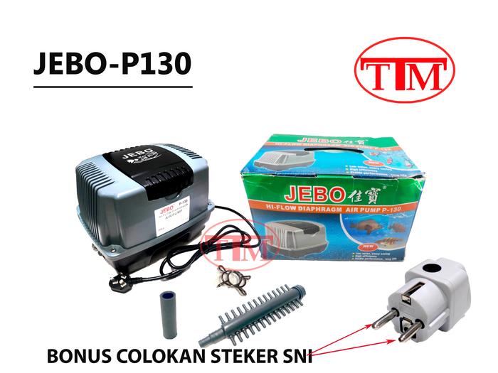 Jual JEBO P130 AIR PUMP KOLAM IKAN POMPA UDARA OKSIGEN AERATOR JEBO ...