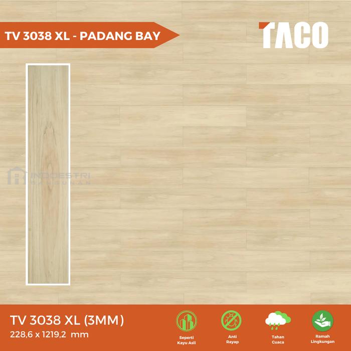 Jual TACO Lantai Vinyl 3mm TV 3038 XL Padang Bay / Lantai Motif Kayu ... Jual TACO Lantai Vinyl 3mm TV 3038 XL Padang Bay / Lantai Motif Kayu ...