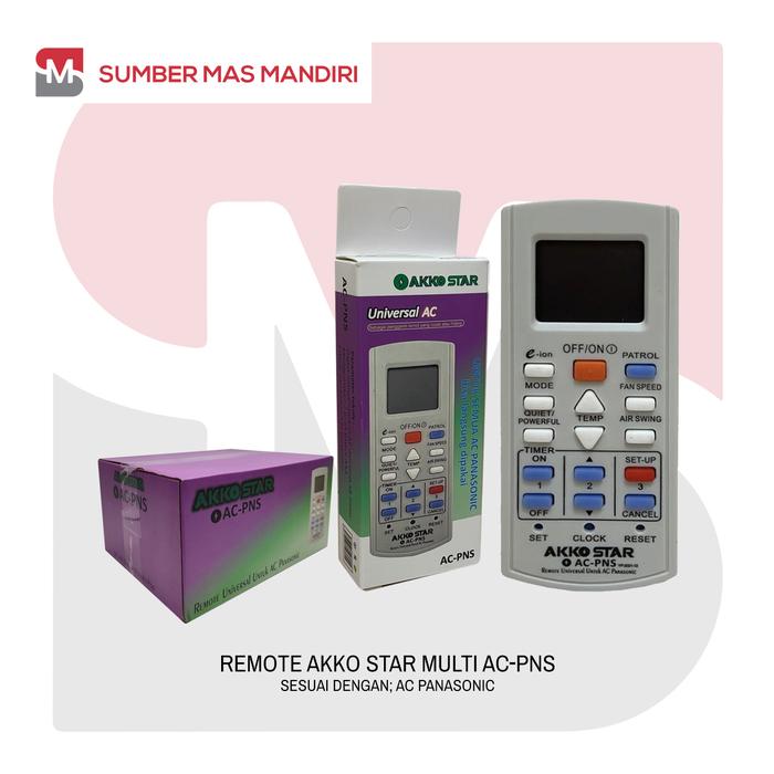 Jual REMOTE AC AKKO STAR MULTI PNS TANPA SETTING / REMOT AC UNIVERSAL PNS - Jakarta Barat ...