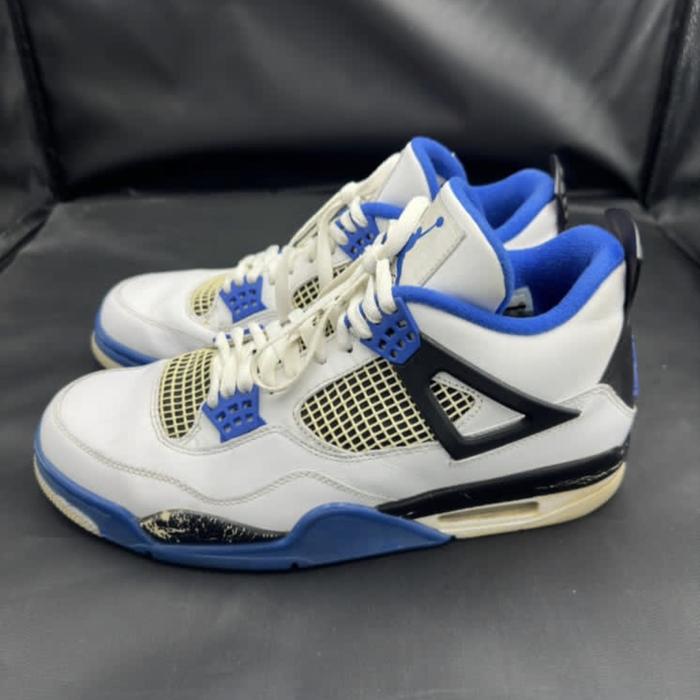 Jual Sepatu air jordan 4 retro motorsport biru blue 2nd bekas second ...