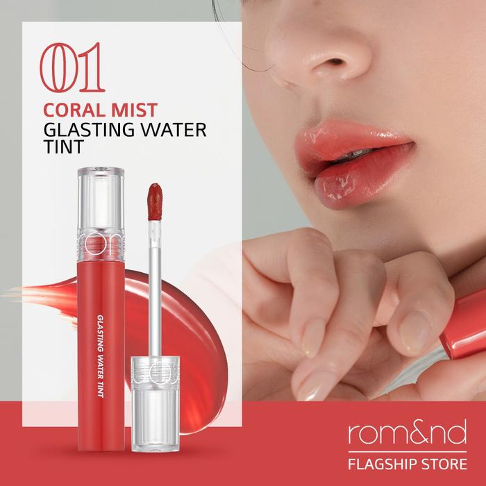 Jual ROMAND Glasting Water Tint | Lip Tint Korea - 01 CORAL MIST ... Jual ROMAND Glasting Water Tint | Lip Tint Korea - 01 CORAL MIST ...