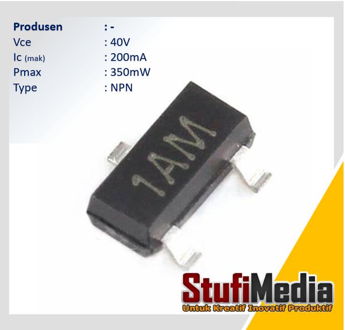 Jual MMBT3904 3904 1A 2N3904 SOT23 NPN Transistor SMD SOT-23 1AM 200mA ...