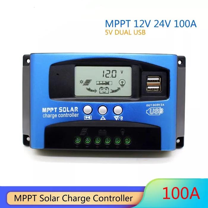 Jual MPPT 100A sollar charger controller scc solar panel surya plts 12V ...
