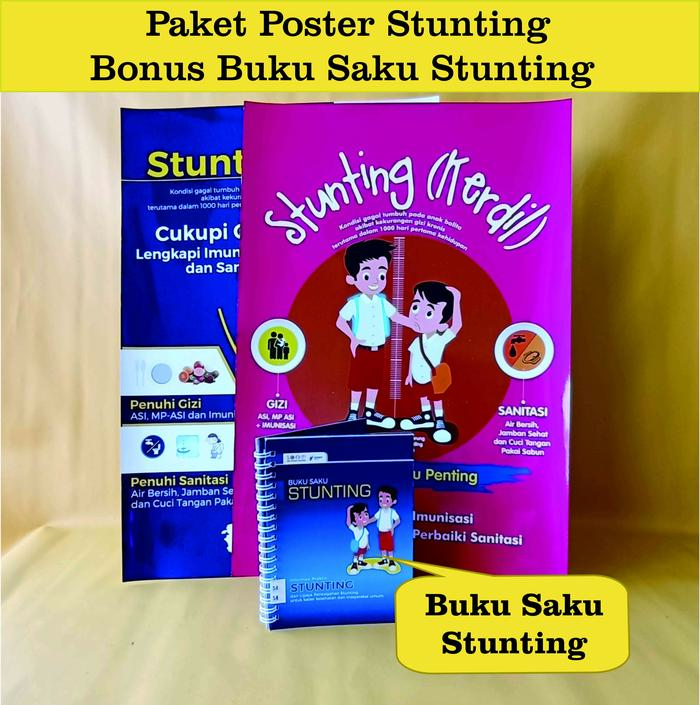 Jual Paket Poster | Paket Poster Stunting Bonus Buku Saku Stunting ...