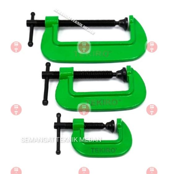 Jual 3PCS BAIS RAGUM KLEM KAYU CATOK WOOD CLAMP C BESI 1" 2" 3" SET ...