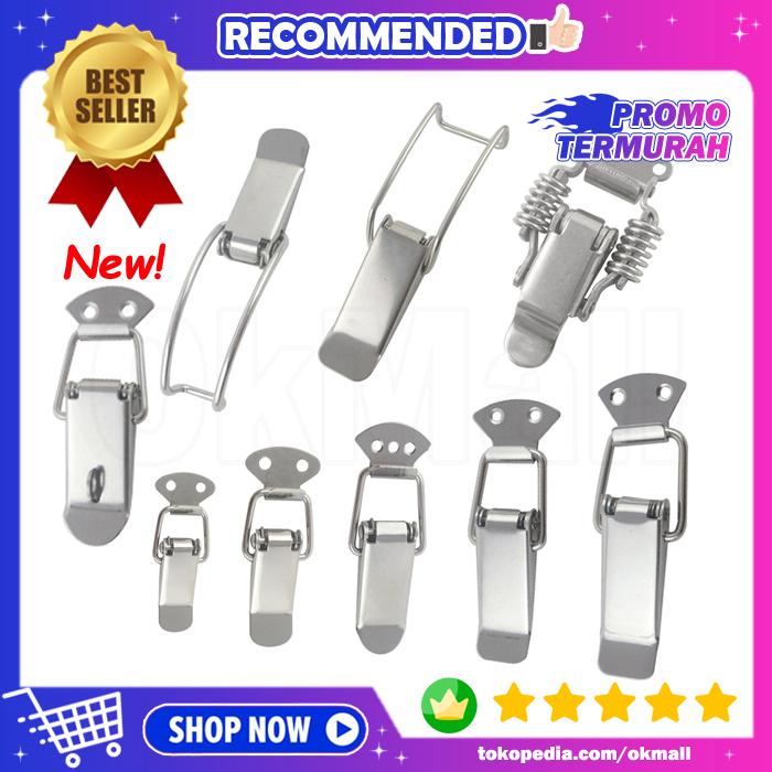 Jual Kancing Pengait Pegas Spring Loaded Toggle Clamp Pengunci Box ...