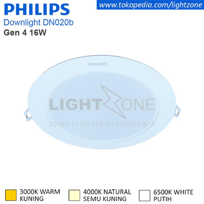Jual Lampu Downlight LED Philips DN020B Gen 4 16 Watt 16W - Putih ...