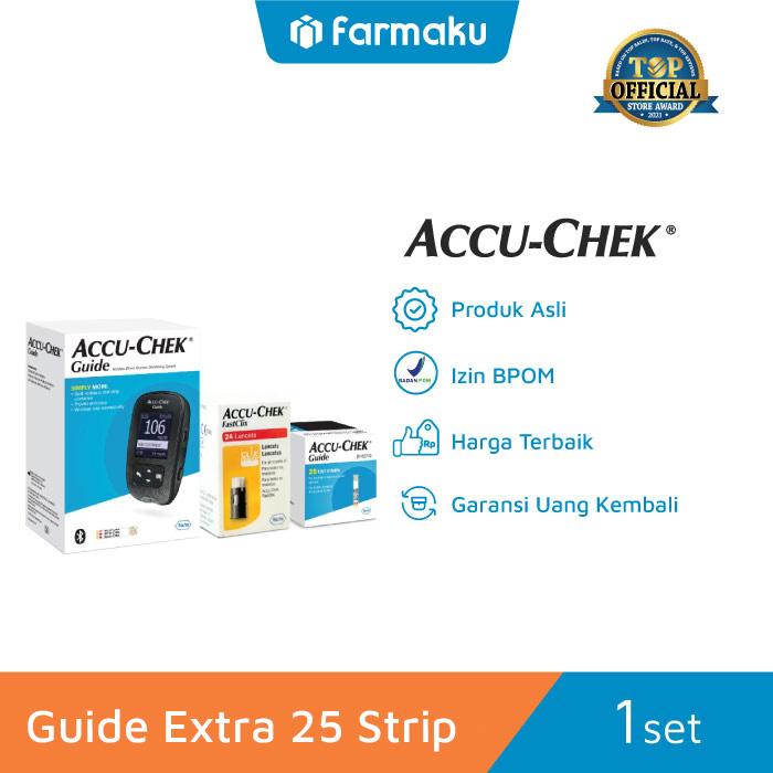 Promo Accu-Chek Guide Paket Cek Tes Gula Darah (Alat, Strip, Pen ...