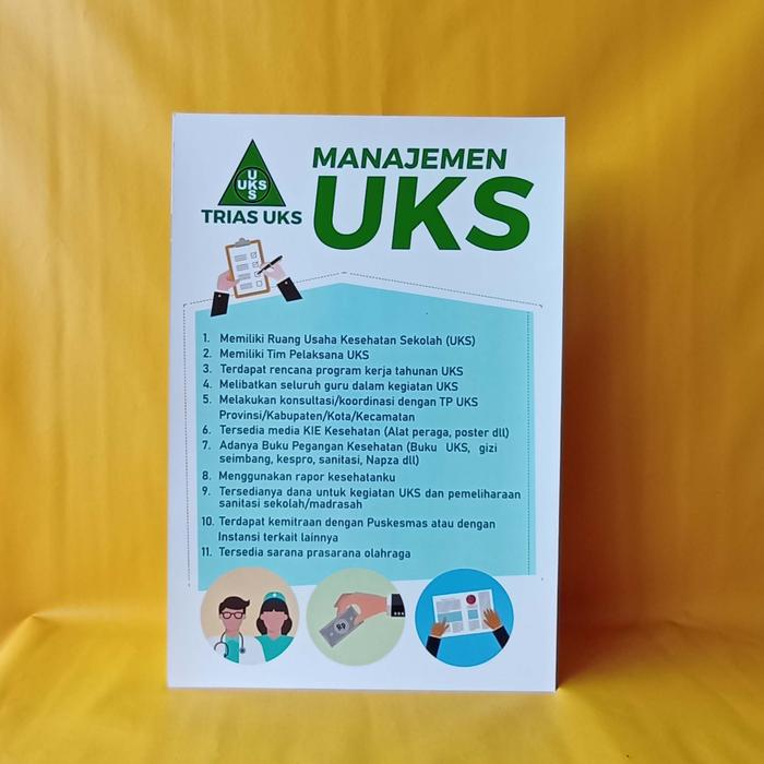 Jual Poster Sekolah | Poster Trias UKS | Poster Manajemen UKS - Kab ...