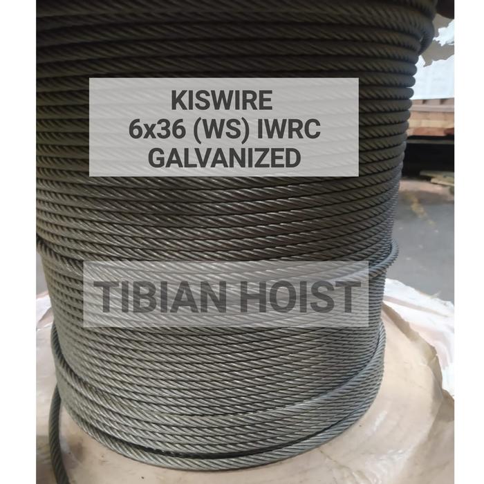 Jual KISWIRE | WIRE ROPE 6x36 (WS) IWRC GALVANIZED 8MM - Jakarta Barat ...
