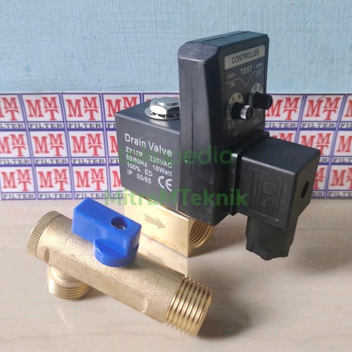 Jual Auto Drain Valve Filter / Tangki Solenoid Listrik / Manual - Kota ...