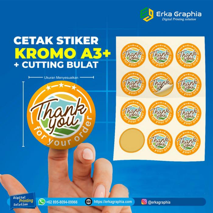 Jual STICKER CROMO A3, Sticker Kemasan, Sticker Label, Sticker Cutting ...