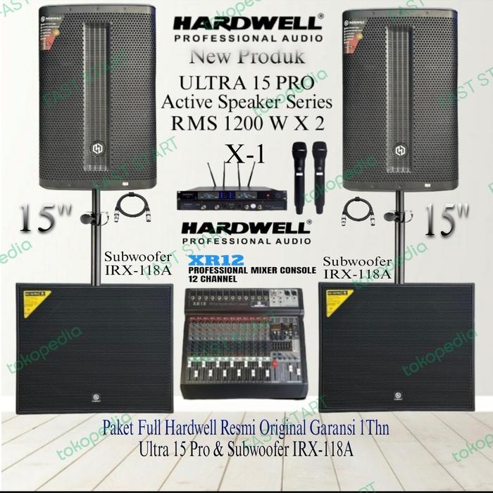 Jual Paket Sound System Outdoor Hardwell Original Speaker Ultra 15 Pro ...