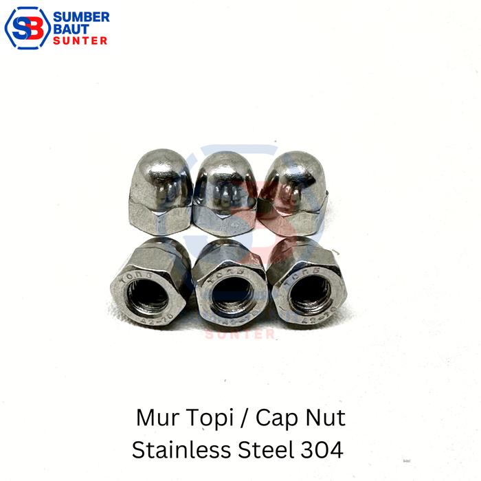 Jual M4 Cap Nut / Mur Topi Stainless Steel 304 - Jakarta Utara - Sumber ...