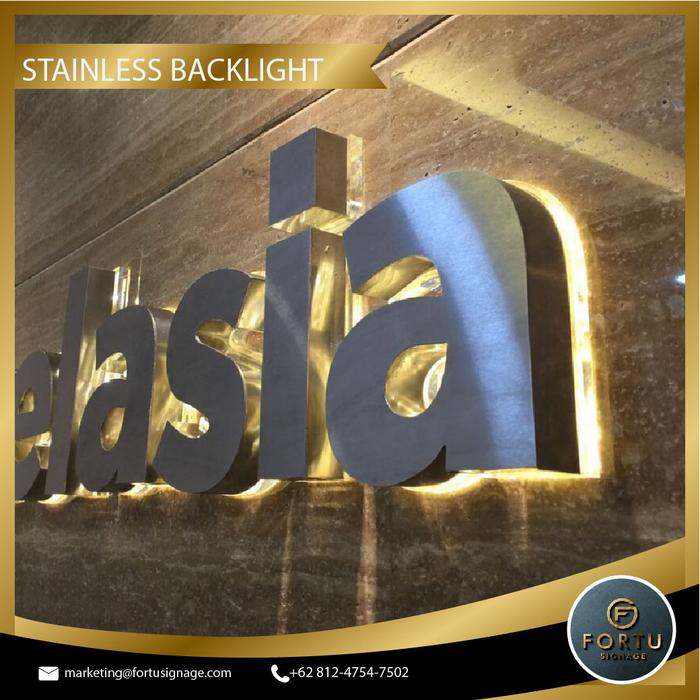 Jual Huruf Timbul Stainless LED Backlight 3D Custom Kualitas Premium ...