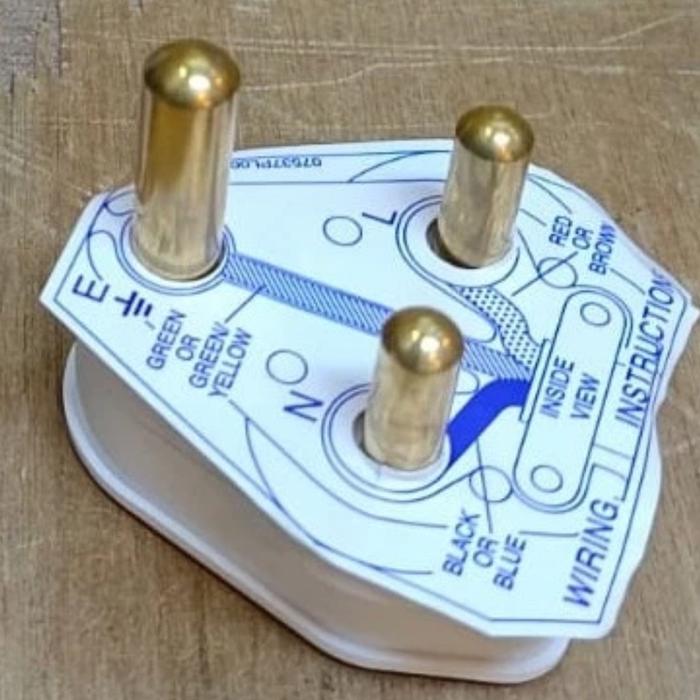 Jual stop kontak ac MK 515 WHI 15A steker AC 3pin bulat/ colokan ac ...