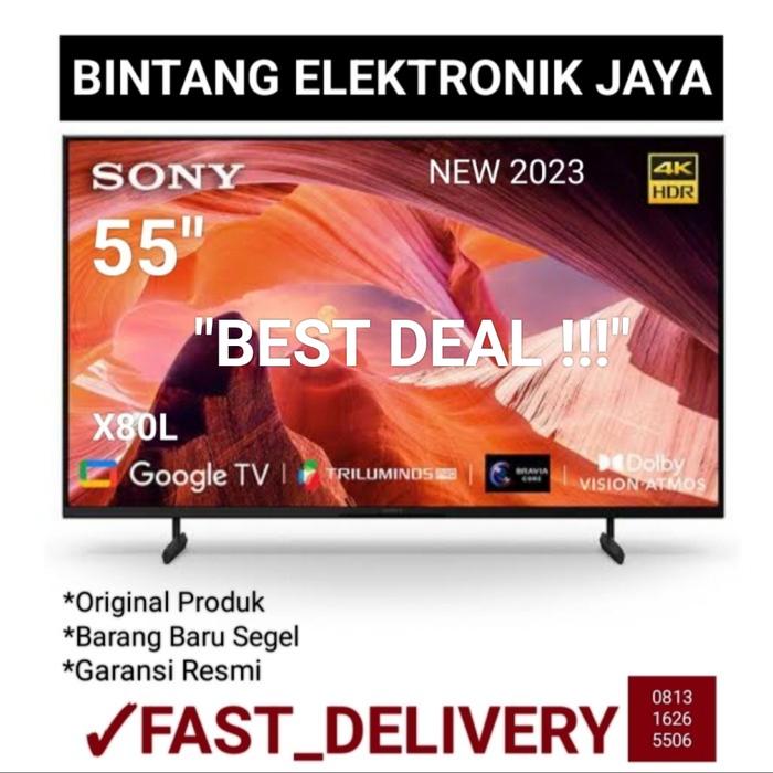 Jual SONY KD-55X80L 55" UHD 4K HDR GOOGLE TV VISION/ATMOS BRAVIA 55X80L ...
