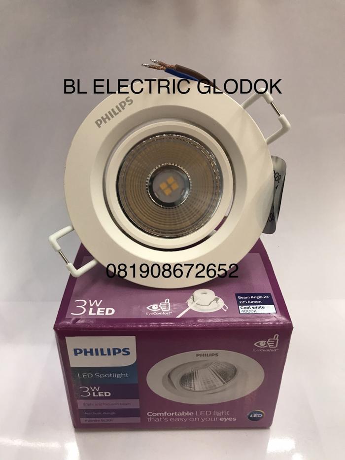 Jual SL201 KYANITE Spotlight PHILIPS LED 3W G2 Lampu Sorot Spot 2 Arah ...