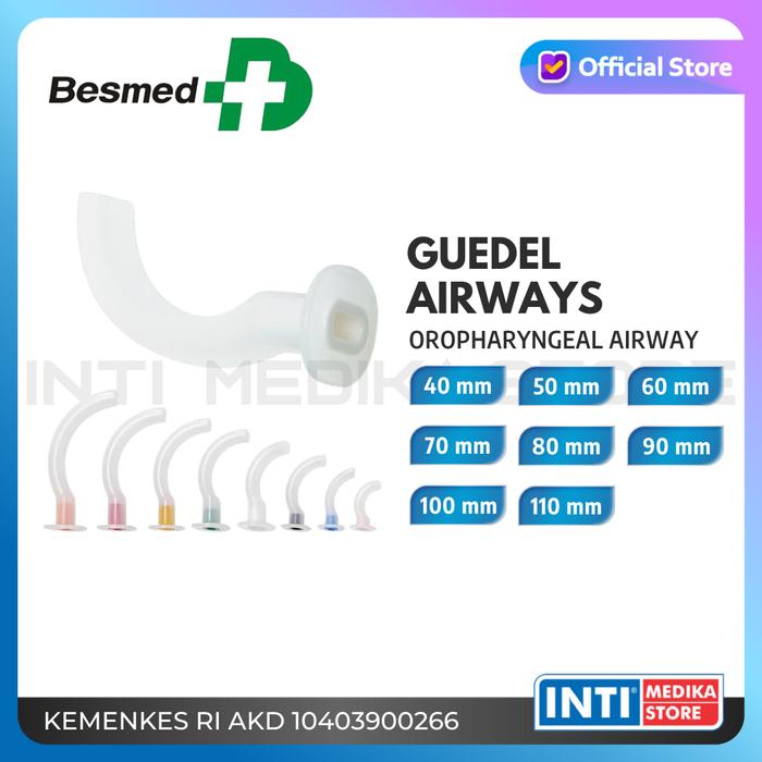 Jual BESMED - Guedel Airways Sterile | Gudel | Oropharyngeal Airway ...