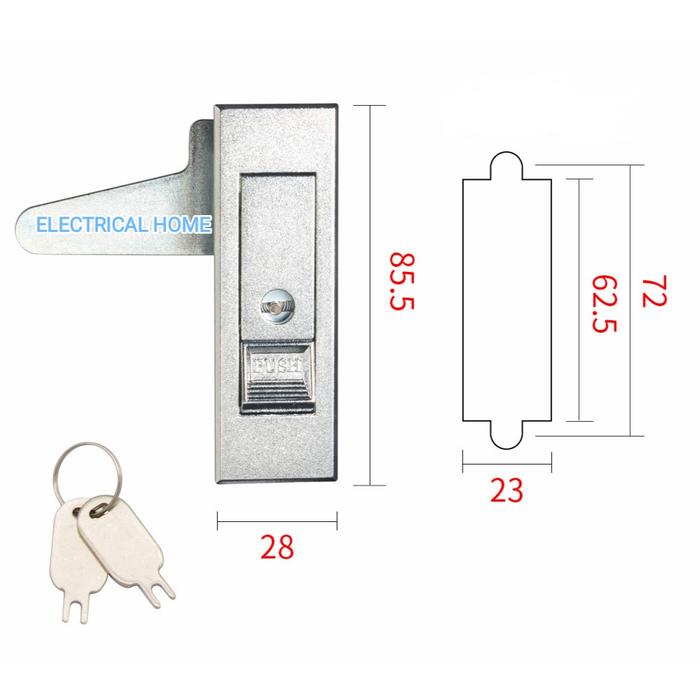 Jual Kunci Box Panel MS-603-3-1 (Push Lock With Key) - Kota Surabaya - Electrical Home | Tokopedia