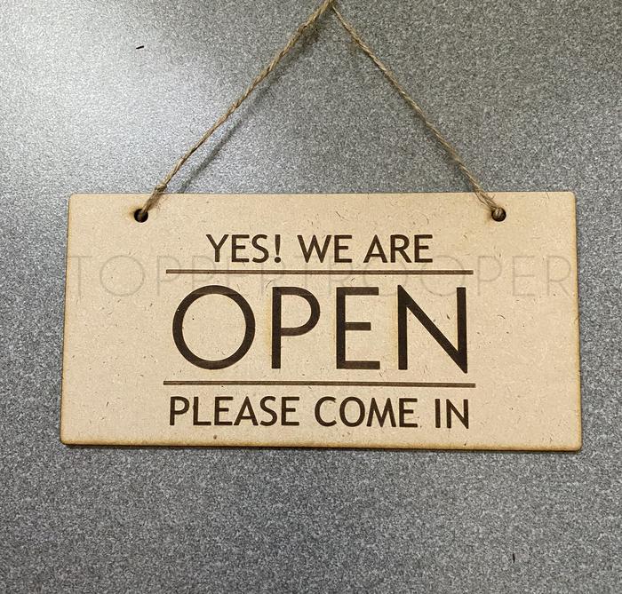 Jual Papan Tanda Open Close/Buka Tutup/Sign Open Close - Jakarta Utara ...