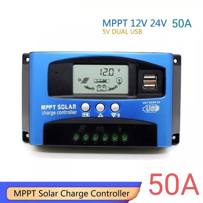 Jual MPPT 100A sollar charger controller scc solar panel surya plts 12V ...