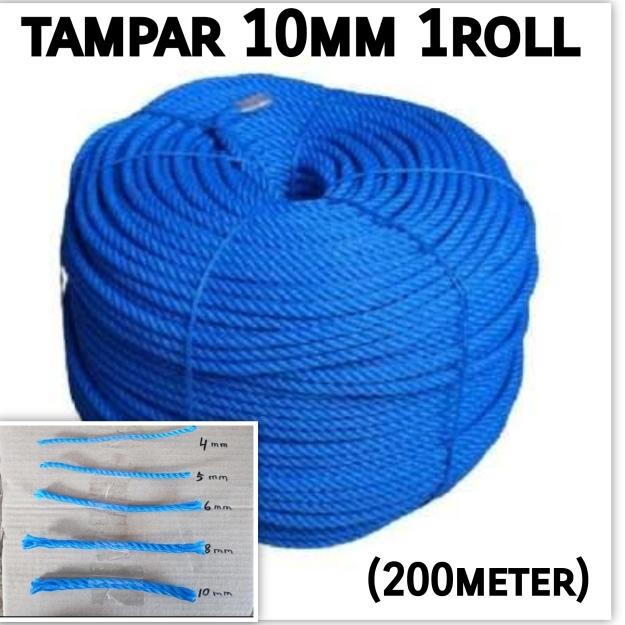 Jual 1 Roll Tali tampar 10 mm Tali ikat Tali tambang plastik 10mm ...