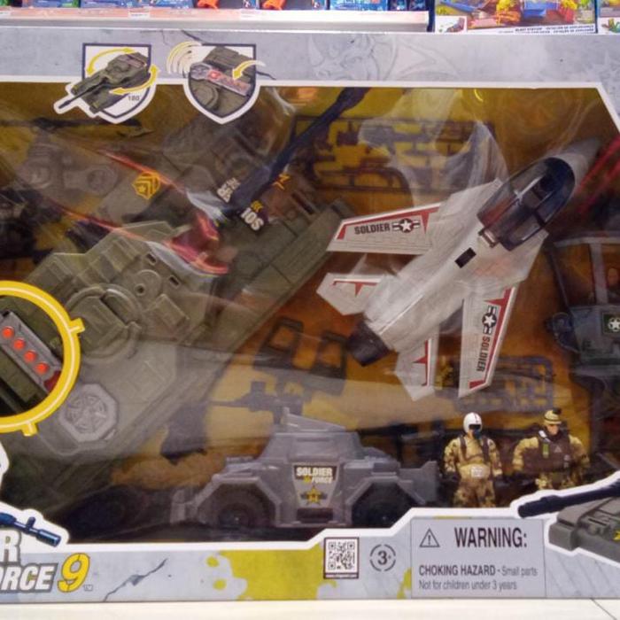 Jual soldier force 9 set fighter jet+tank operation sandstorm - Kota ...