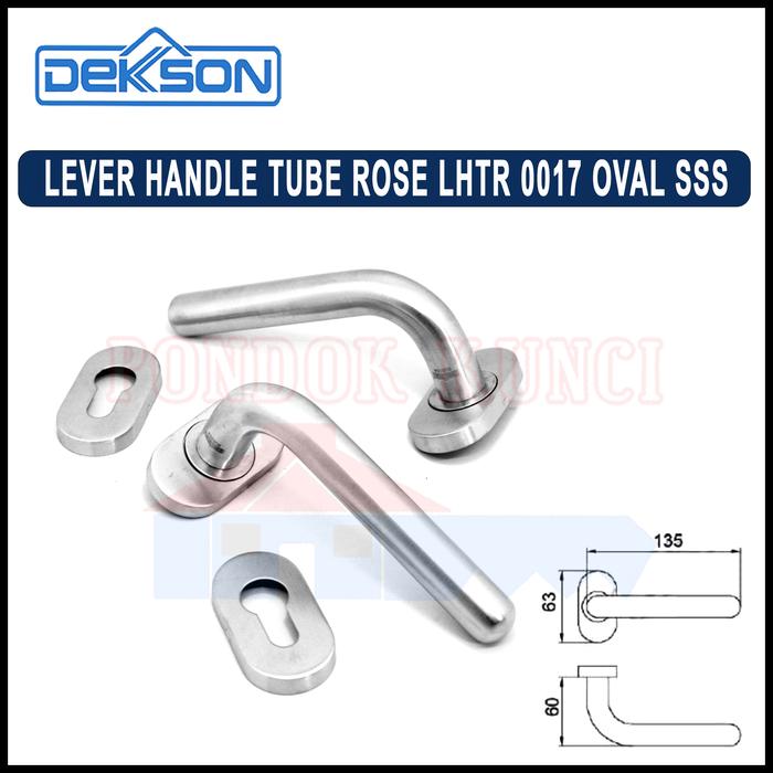 Jual Handle Pintu Dekkson LHTR 0017 OVAL SSS Lever Handle Aluminium ...