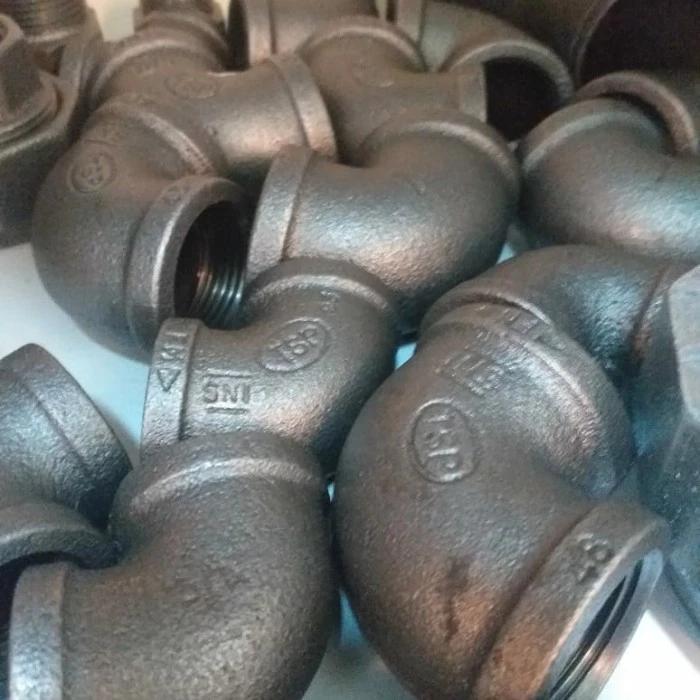 Jual Elbow Tsp Hitam Drat 1/2" (inch) Knee Steam Besi Hitam - Jakarta ...