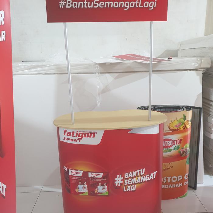 Jual Poly Counter ( Dengan Cetakan ) / Event Desk (Lengkung dengan ...