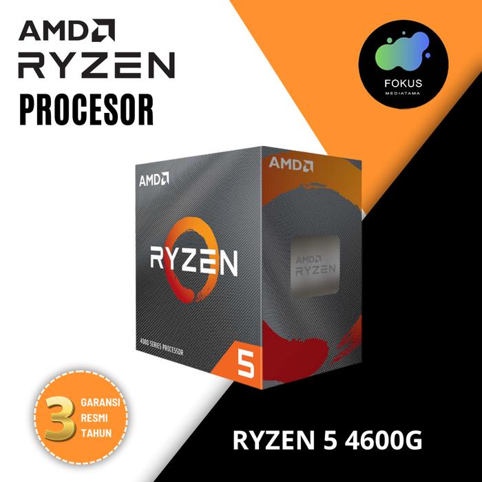 Promo AMD Ryzen 5 4600G 3.7Ghz Up To 4.2Ghz Cache 8MB 65W AM4 [BOX] - Jakarta Pusat ...