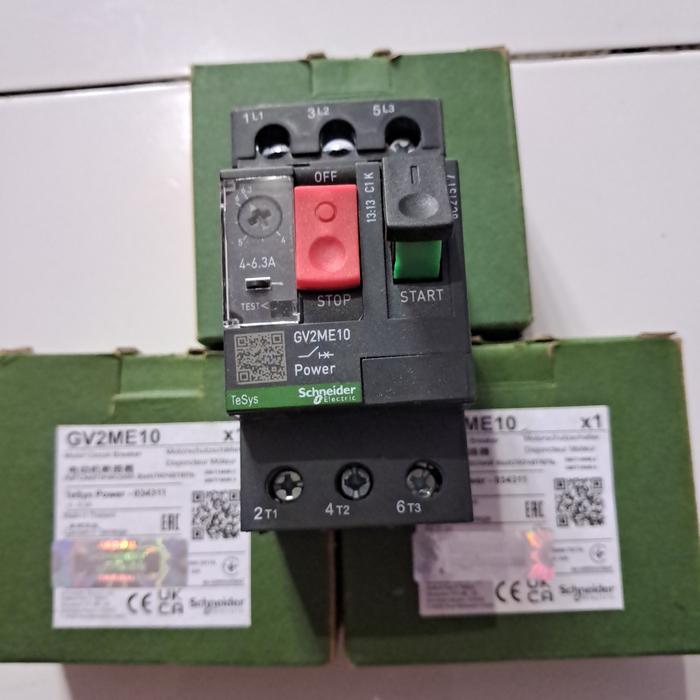 Jual gv2me10 schneider motor circuit breaker gv2me10 4-6,3a schneider ...