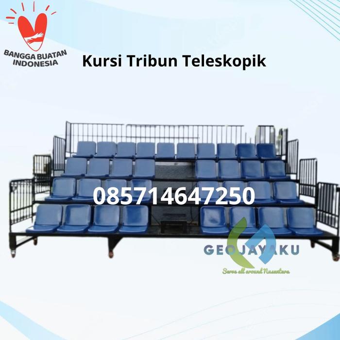 Jual Kursi Tribun Penonton Olahraga Portable Teleskopik Bangku Gor 25 ...