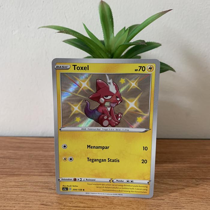 Jual Kartu Pokemon TCG Indonesia Toxel Shiny 209/159 - Kota Bandung ...