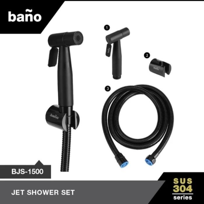 Jual Jet shower toilet stainless hitam jet shower bano hitam - Jakarta ...