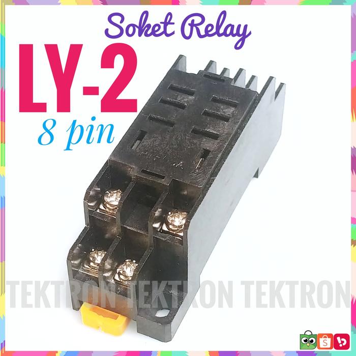 Jual Soket Relay LY2 8pin PTF08A Socket Dudulan Rumah LY2N LY-2 Rilei ...