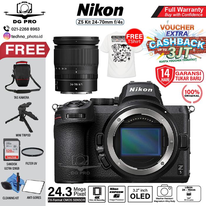 Jual Nikon Z5 kit 24-70mm f4 S Kamera Mirrorless Z 5 - KIT LENSA, PAKET ...