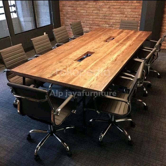 Jual meja kantor/meja meeting/meja rapat/meja kerja minimalis modern ...