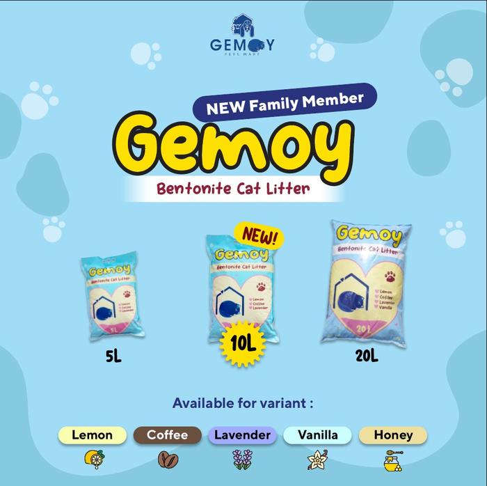 Jual Pasir kucing Gemoy Wangi 5 Liter, 10 Liter dan 20 Liter - Lavender ...