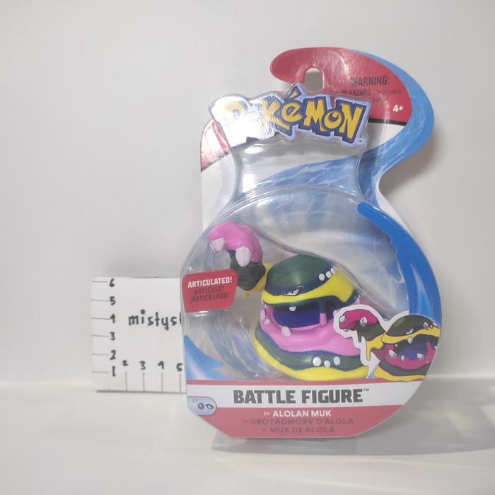 Jual Pokemon Battle figure Wicked Cool Toys WCT Jazwares Alolan Muk ...