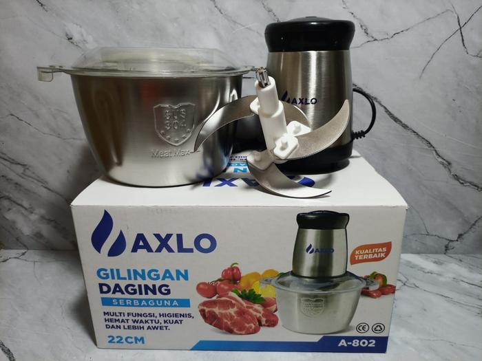 Jual Gilingan Daging Serbaguna Axlo A-802 22cm / Chopper Meat Grinder ...