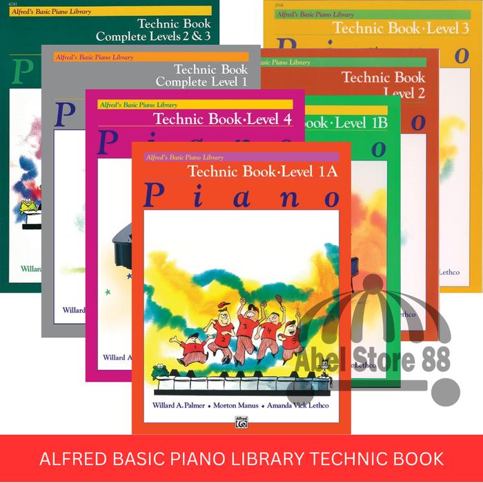 Jual Alfred Basic Piano Library Technic Book 1a/1b/2/3/4/complete 1/2-3 ...