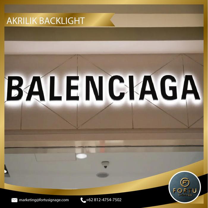 Jual Huruf Timbul Akrilik Backlight / Custom 3D Acrylic Letter Sign ...