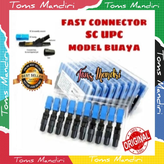 Jual Fast Connector SC UPC Fiber Optik Model Buaya 10Pcs - Jakarta ...