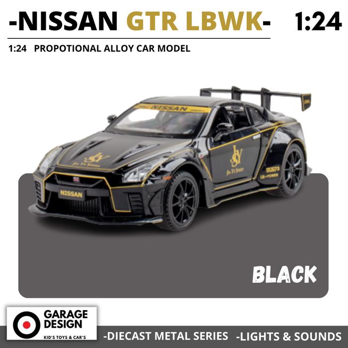Jual Diecast Miniatur Mobil Nissan GTR R35 LBWK 1:24 Liberty Walk 1/24 ...
