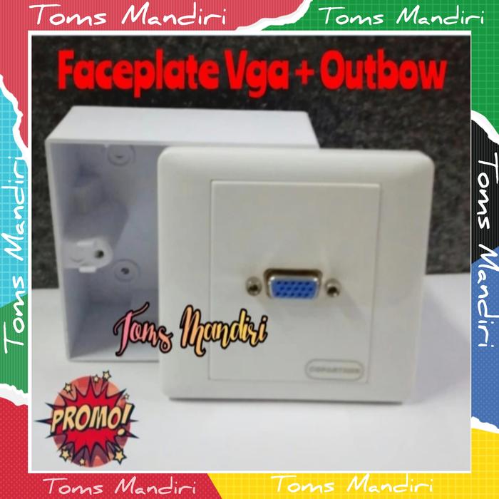 Jual FACE PLATE VGA+OUTBOW / OUTLAT VGA+OUTBOX /OUTLET VGA+OUTBOW ...