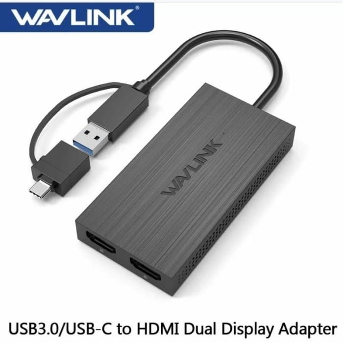 Jual Wavlink USB 3.0/USB C to HDMI Dual Display Adaptor WAVLINK WL-UG7602HC - Jakarta Pusat ...