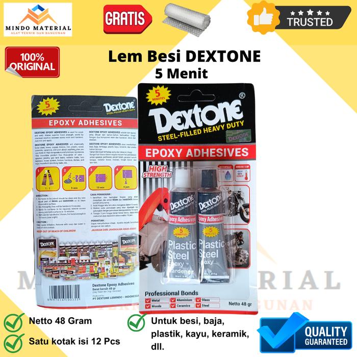 Jual Lem Besi Epoxy DEXTONE 5 Menit Sangat Kuat dan Tahan Panas - Kab ...